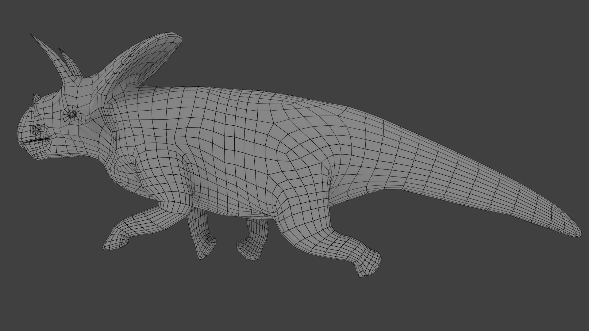 3D model torozaur jurassic dinosaur low-poly - TurboSquid 1286171
