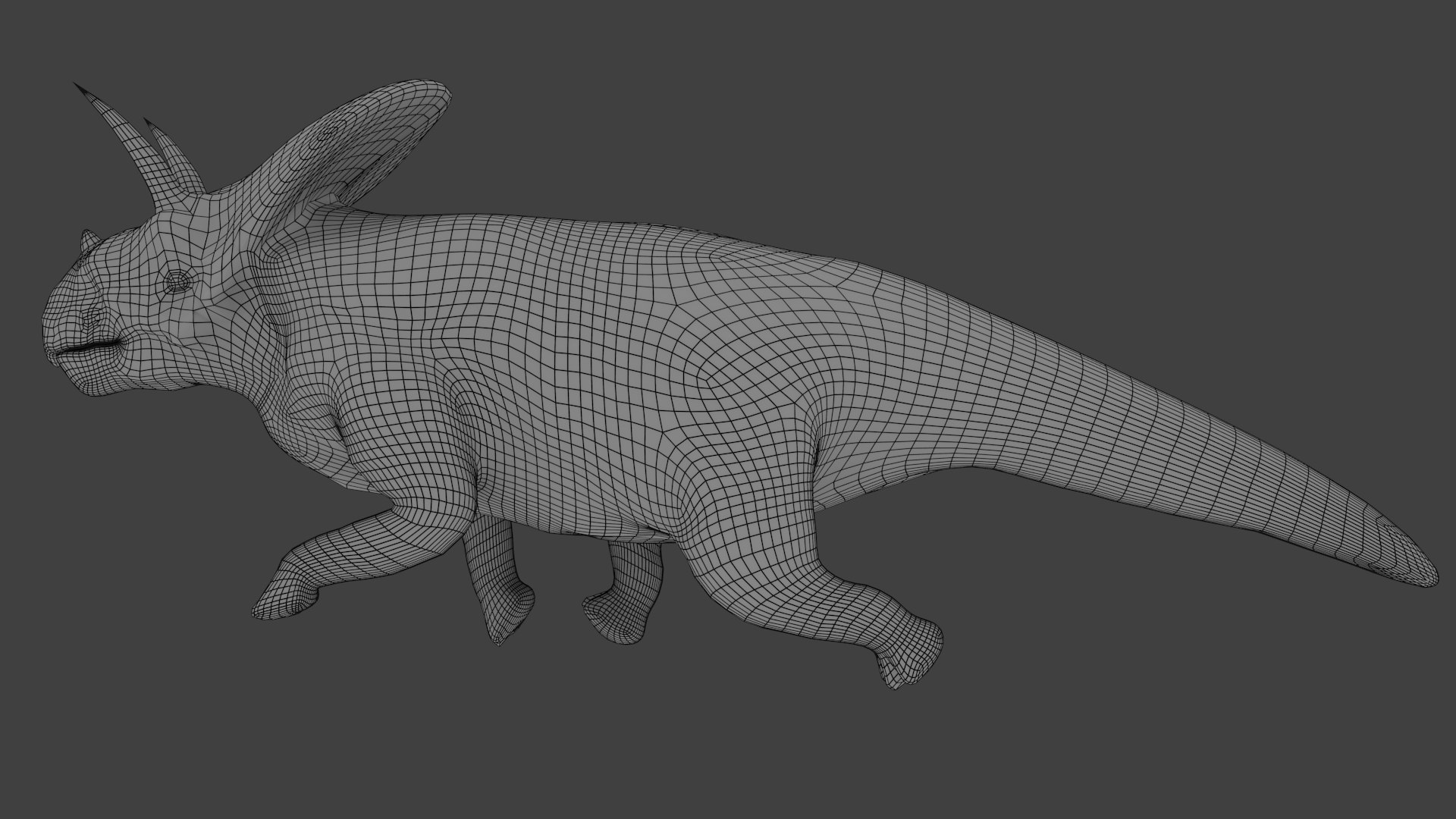3D model torozaur jurassic dinosaur low-poly - TurboSquid 1286171