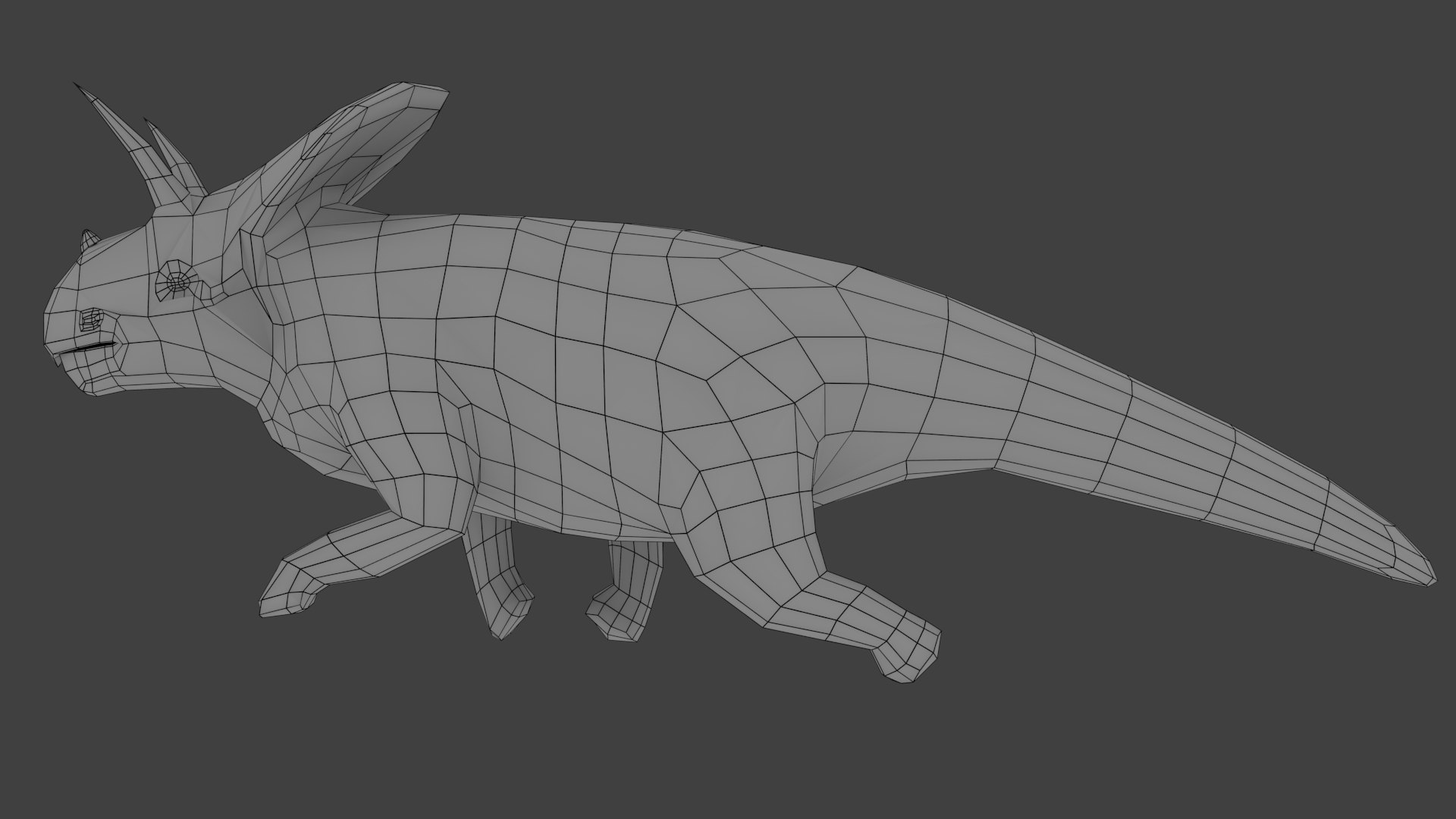 3D model torozaur jurassic dinosaur low-poly - TurboSquid 1286171