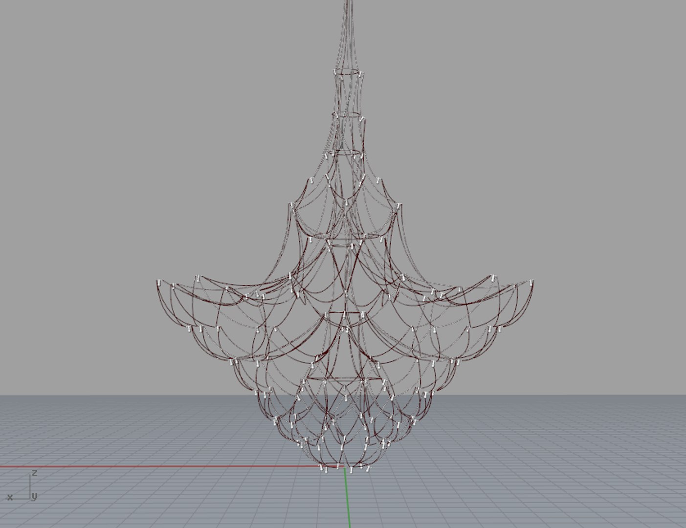 3d Baxter Q2 Hanging Lamp Model
