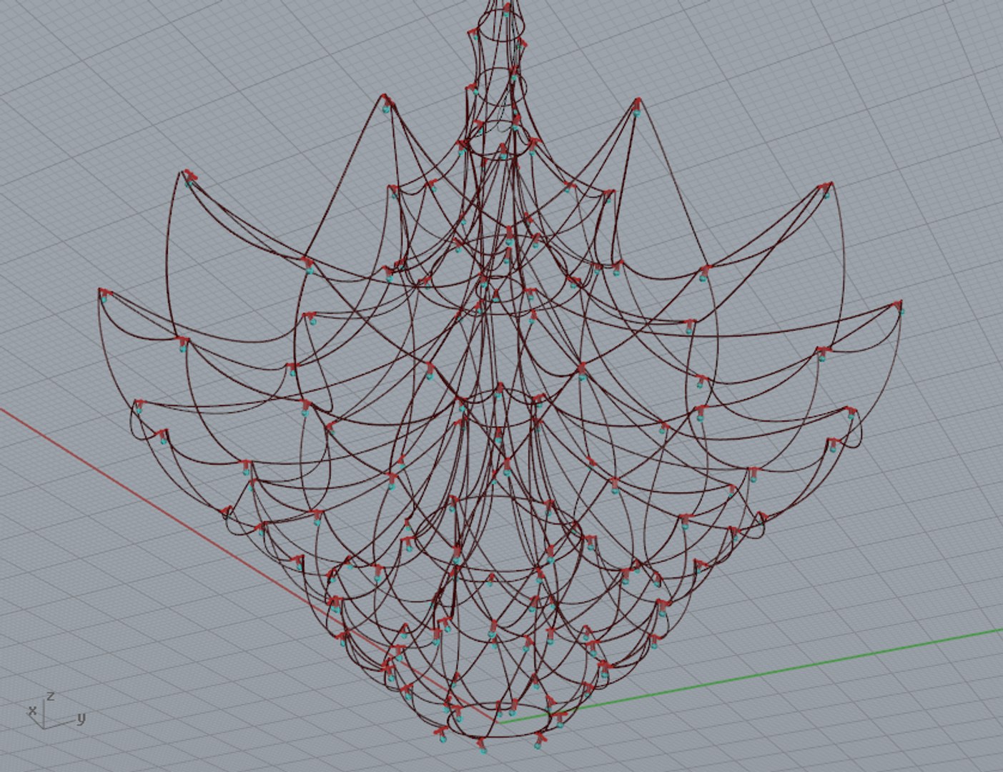 3d Baxter Q2 Hanging Lamp Model
