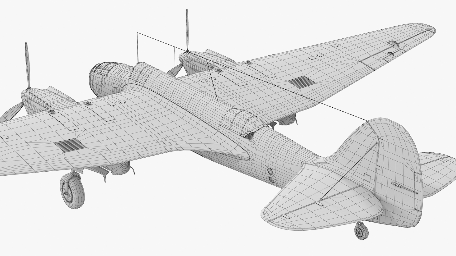 Ar-2 dive bomber 3D model - TurboSquid 1704779