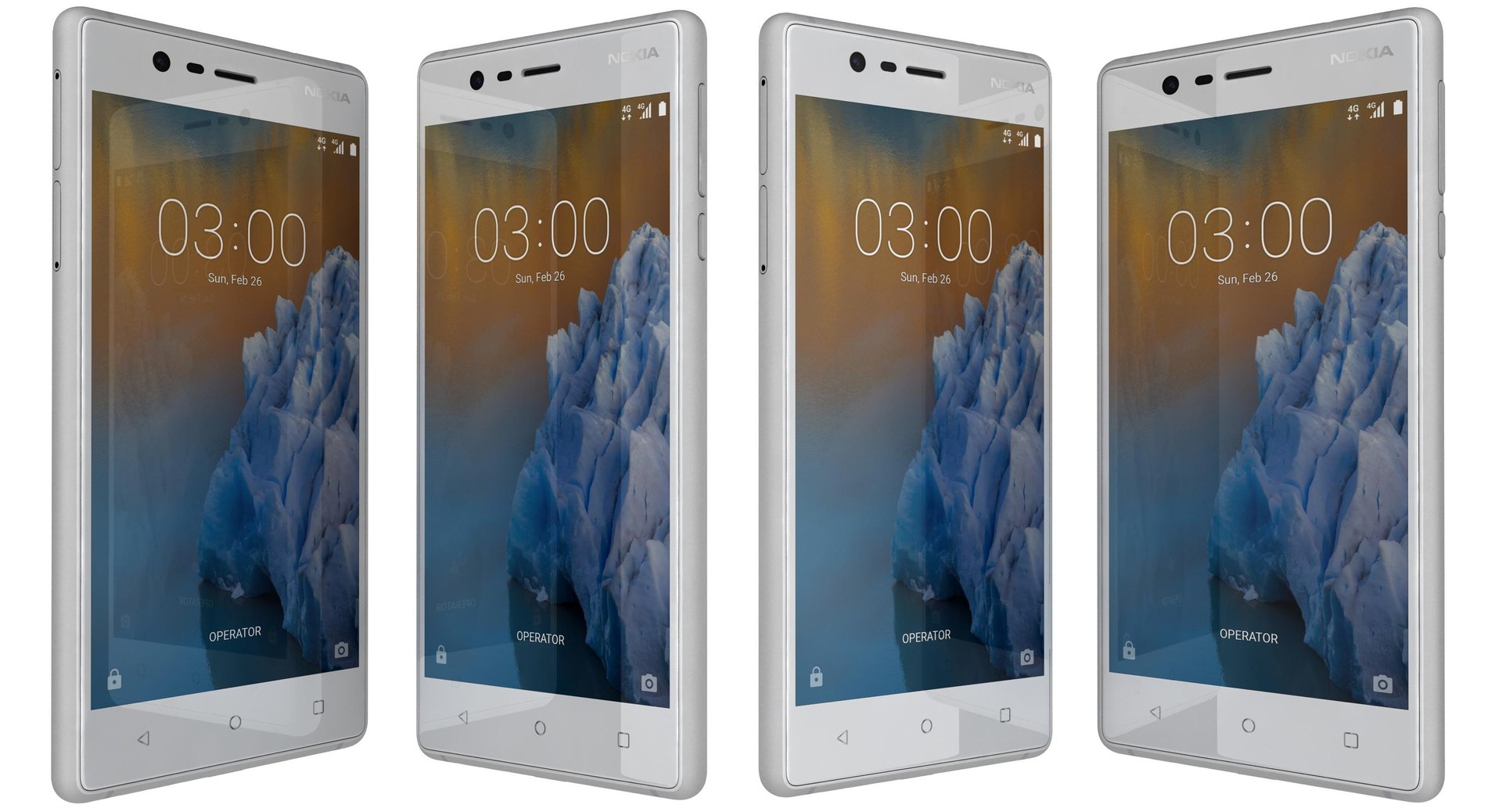 Nokia 3 Silver White 3D Model - TurboSquid 1152171