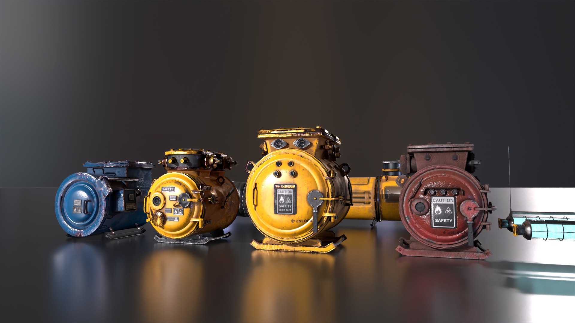 Mine Props Industrial Model - TurboSquid 1883056