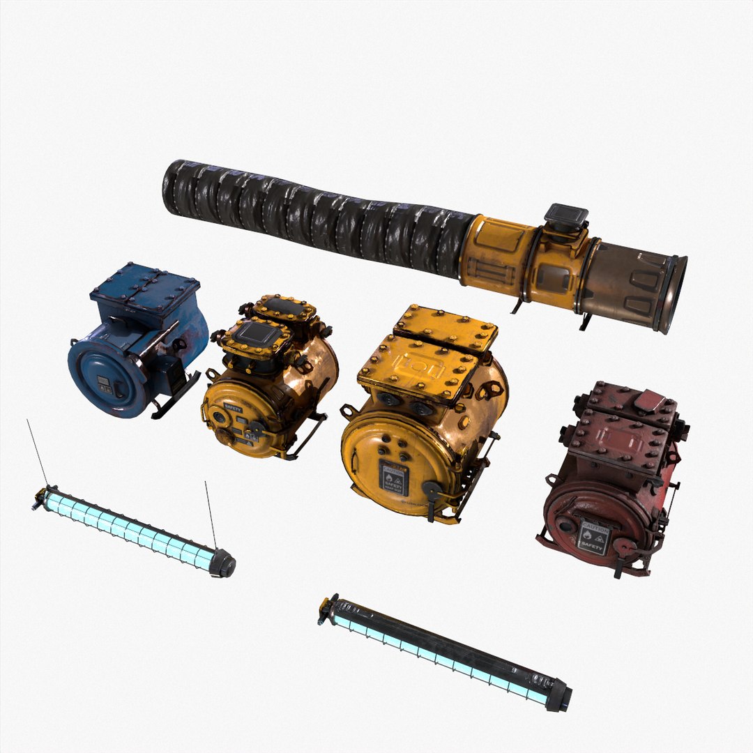 Mine Props Industrial Model - TurboSquid 1883056