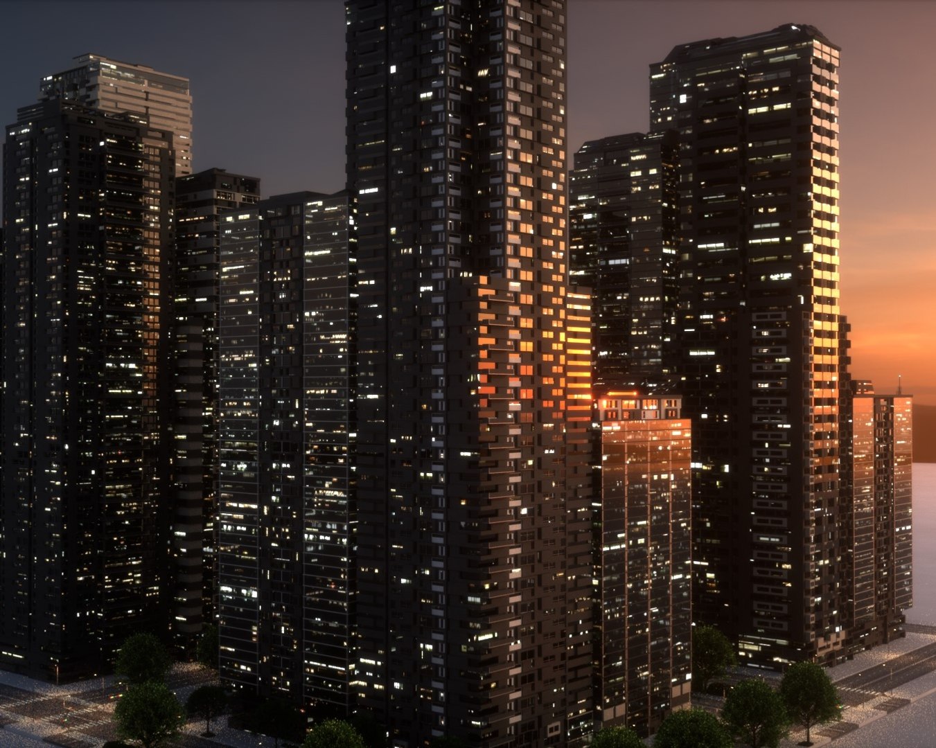 3D City Block Type A02 model - TurboSquid 2091246