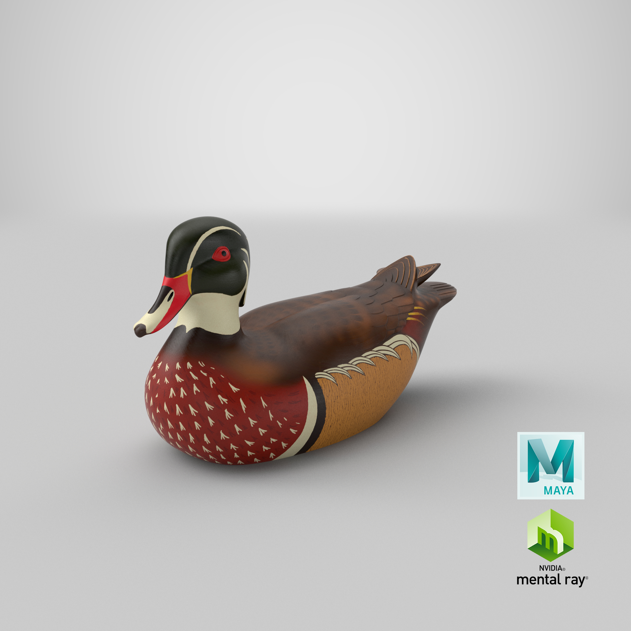 Duck decoy 02 3D model - TurboSquid 1339431
