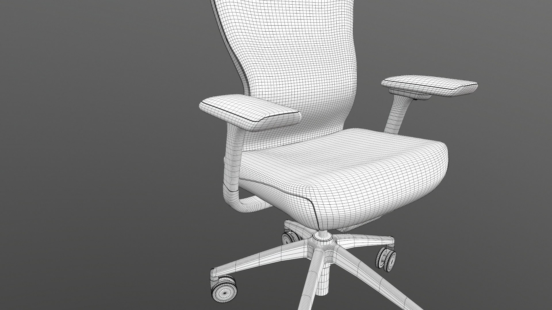 Motion High Back Chair 3D Model - TurboSquid 1966986