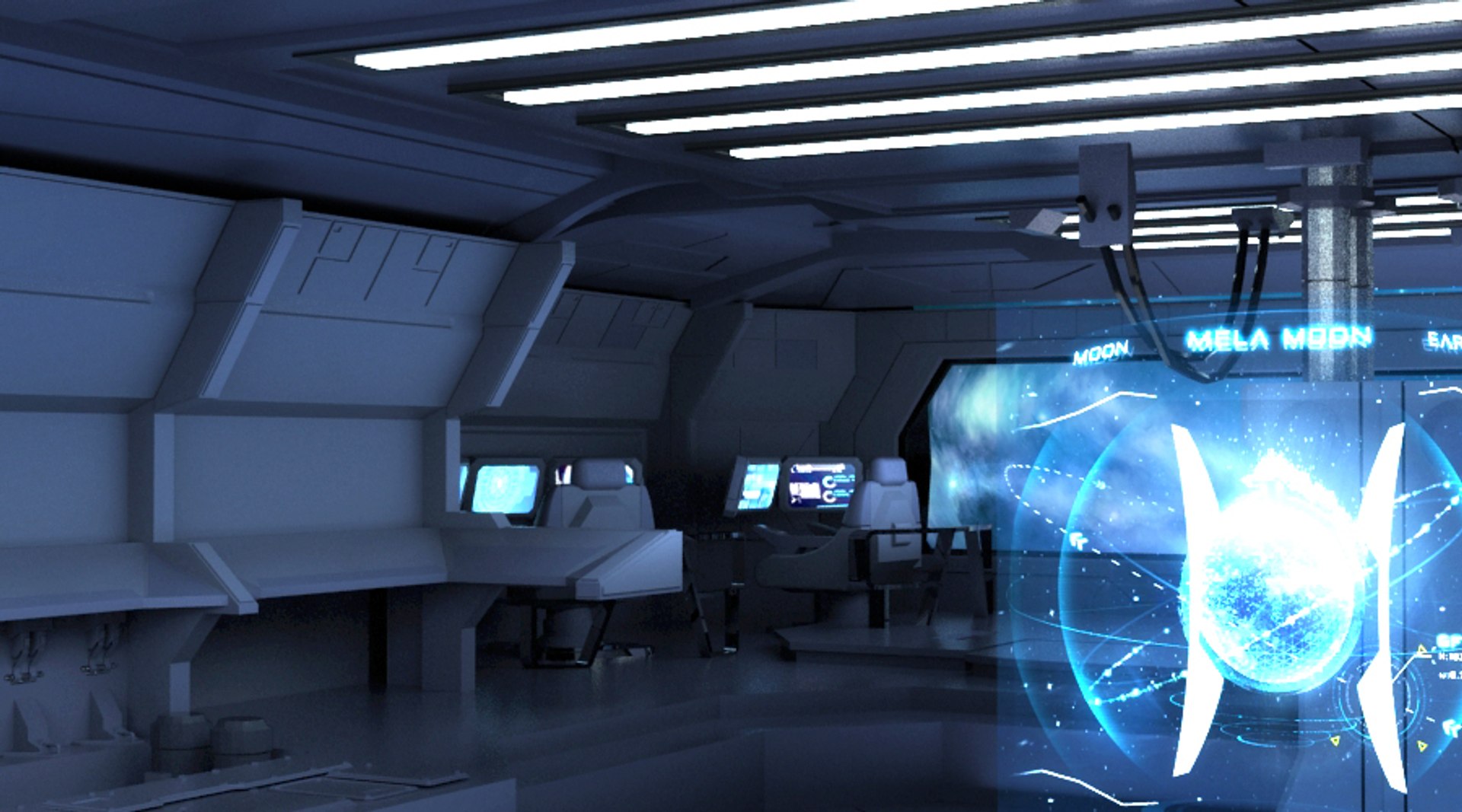 3D spaceship space station futuristic model - TurboSquid 1615417