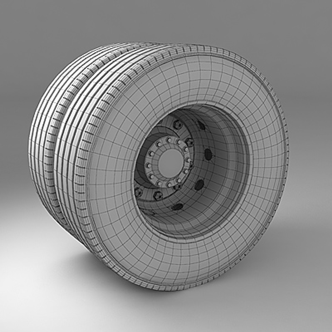 truck wheel 3d model