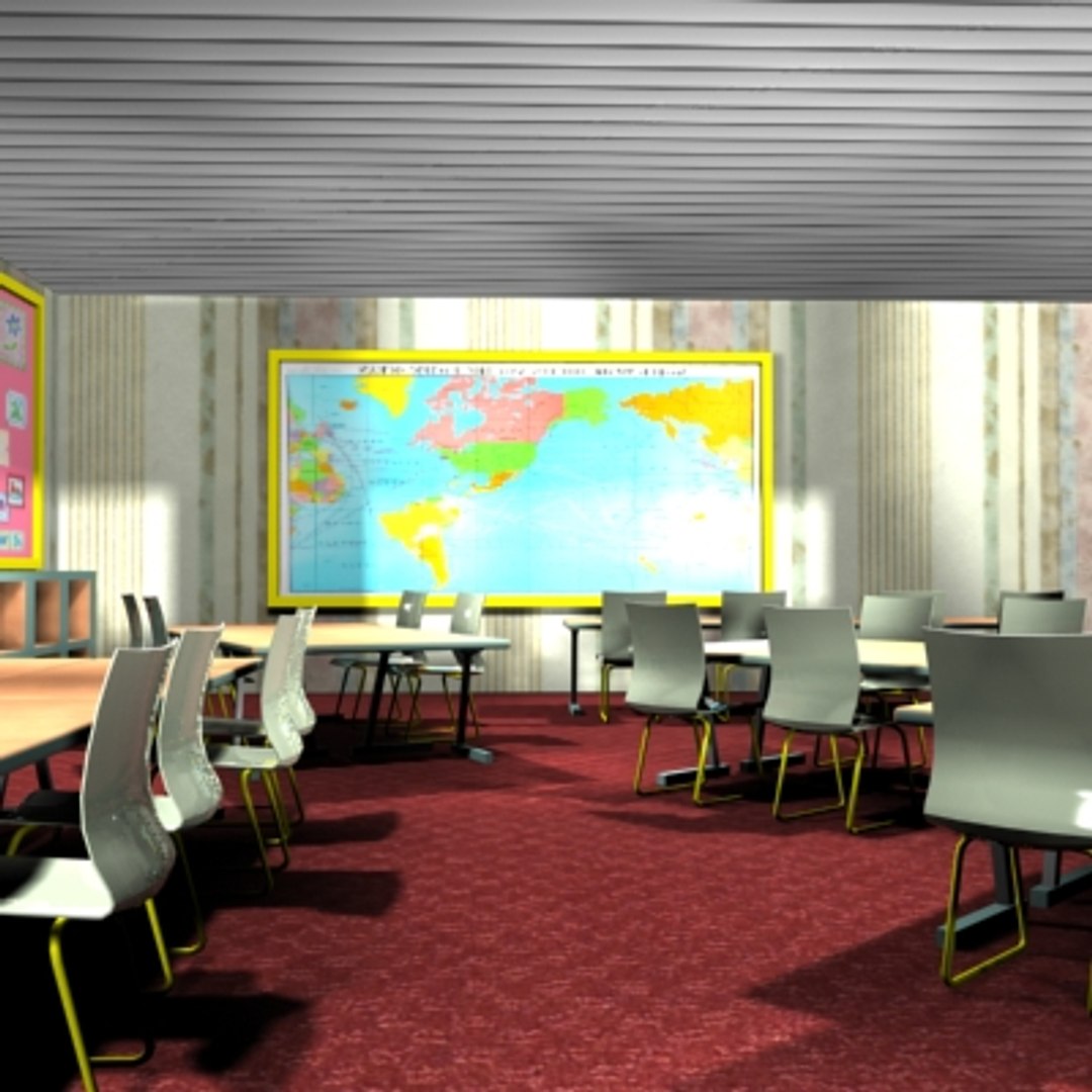 3d Scene Classroom - Model