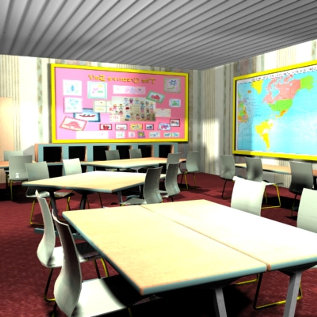3d Scene Classroom - Model