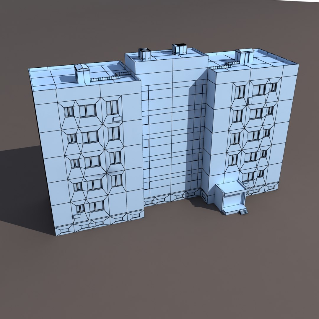 3d Residential Building Model