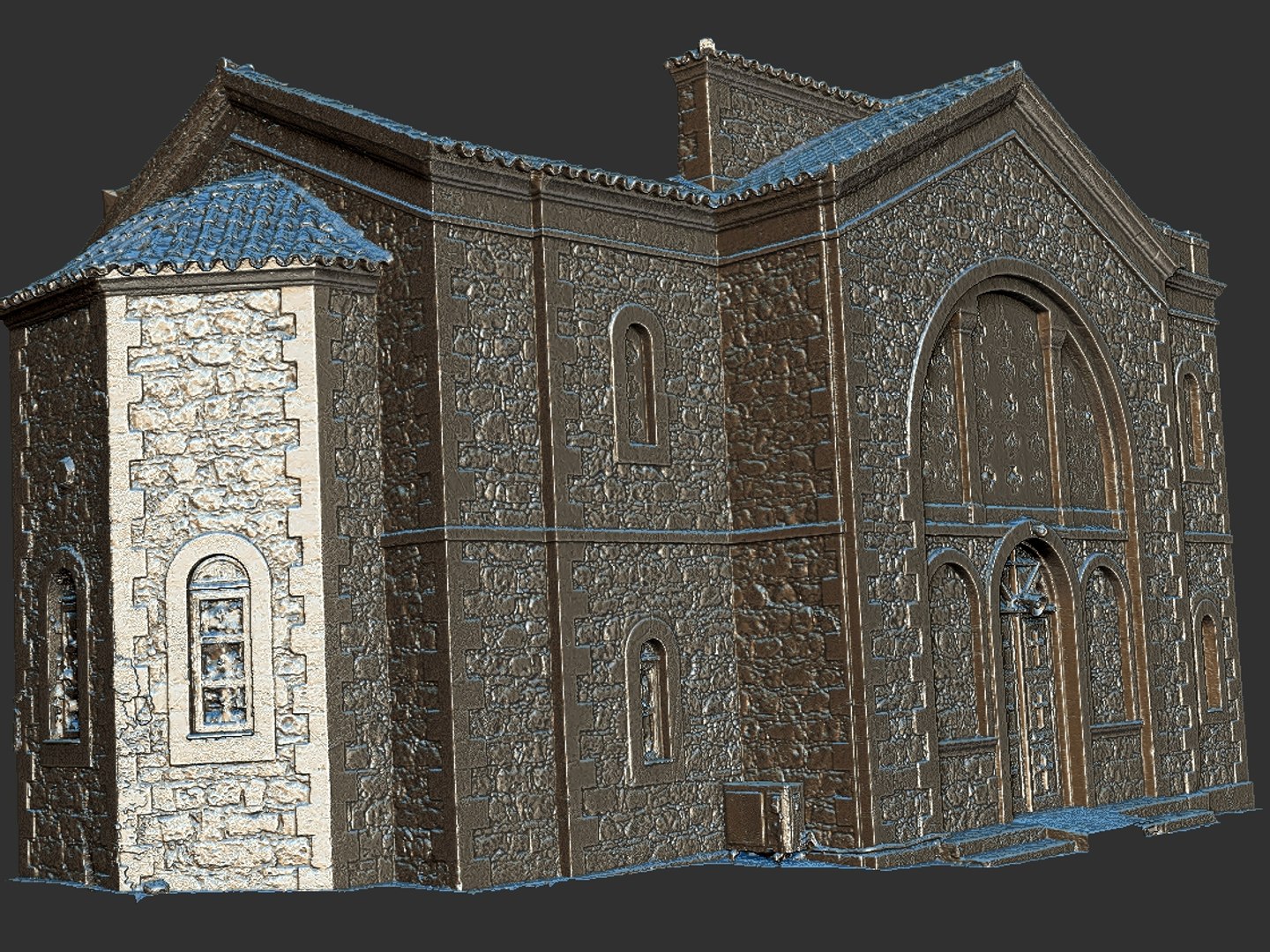 Facade Chapel Model - TurboSquid 1834488