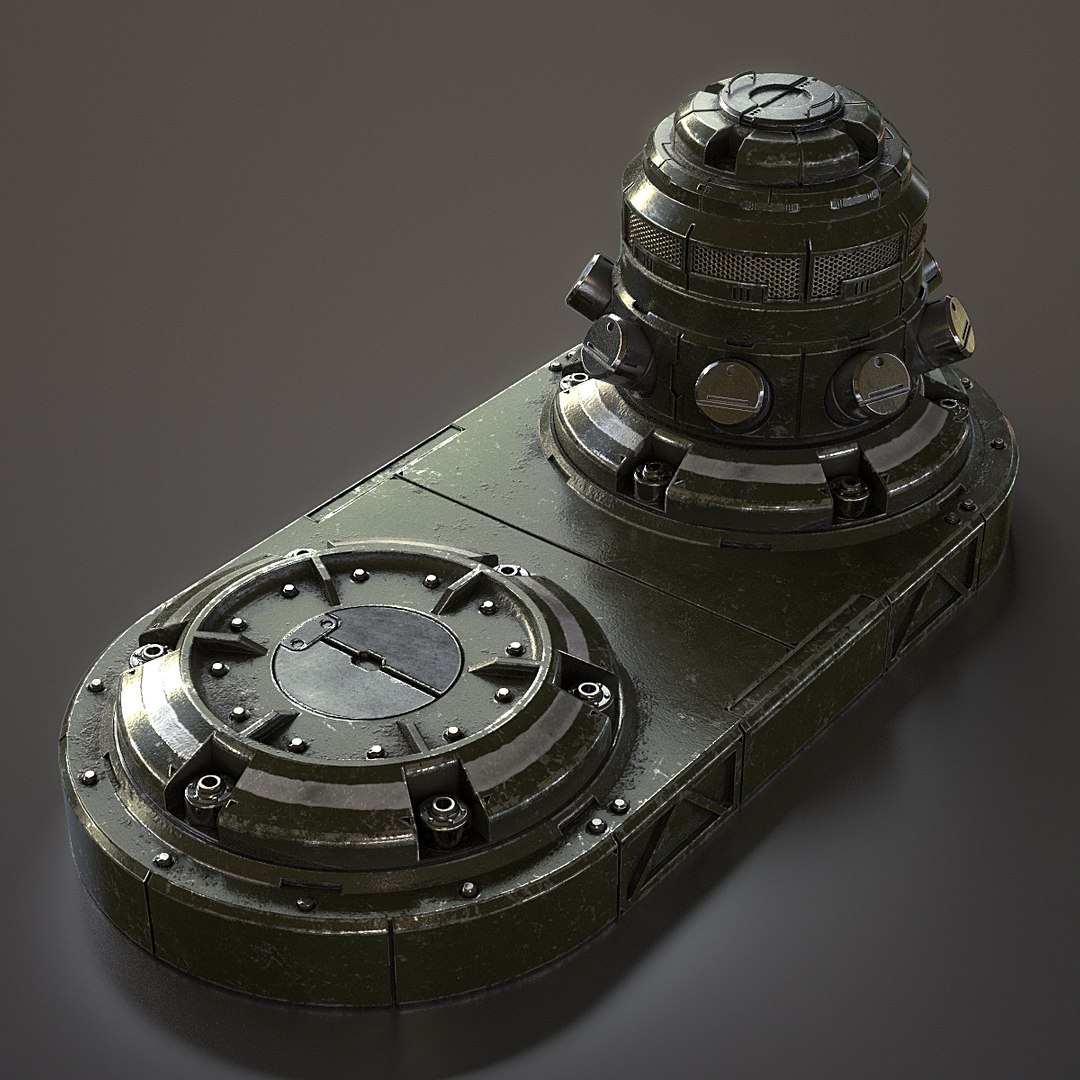 3D Science Fiction Fuel Pump Model - TurboSquid 1305479