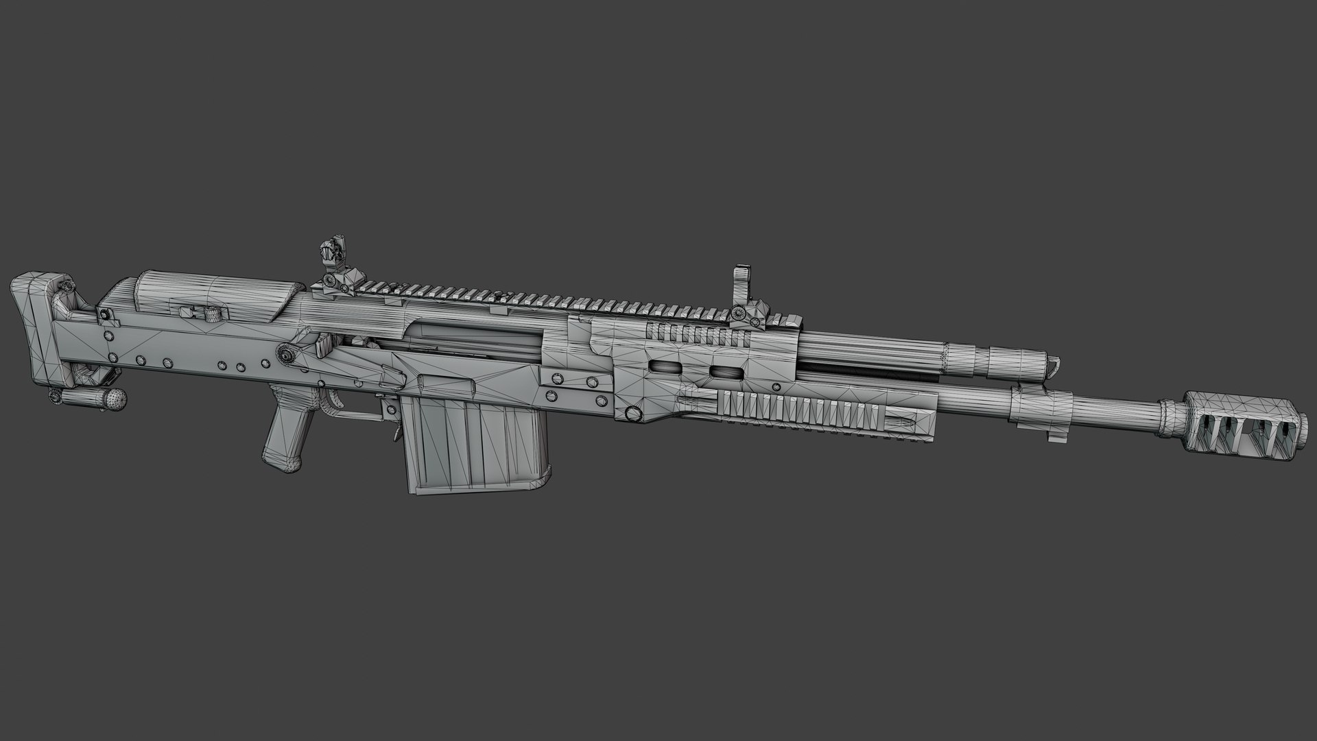 3D AK-50 Anti-materiel Rifle - TurboSquid 2053584