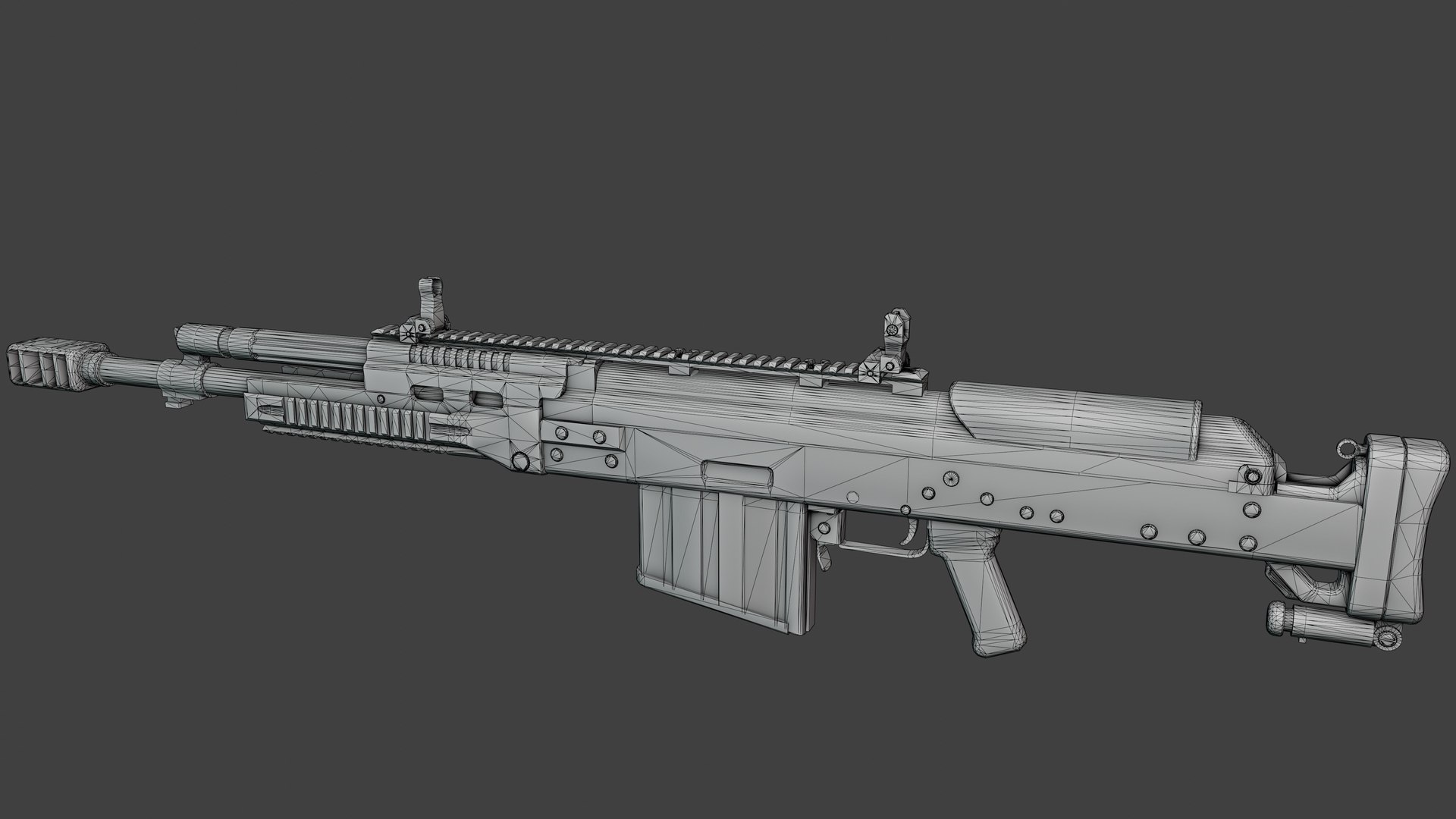 3D AK-50 Anti-materiel Rifle - TurboSquid 2053584