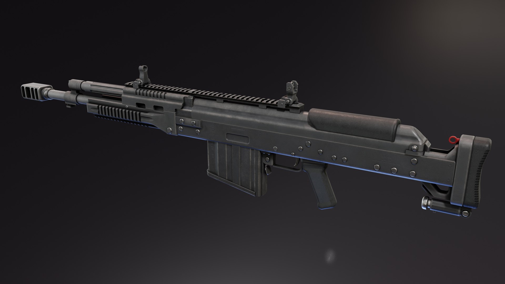 3D AK-50 Anti-materiel Rifle - TurboSquid 2053584
