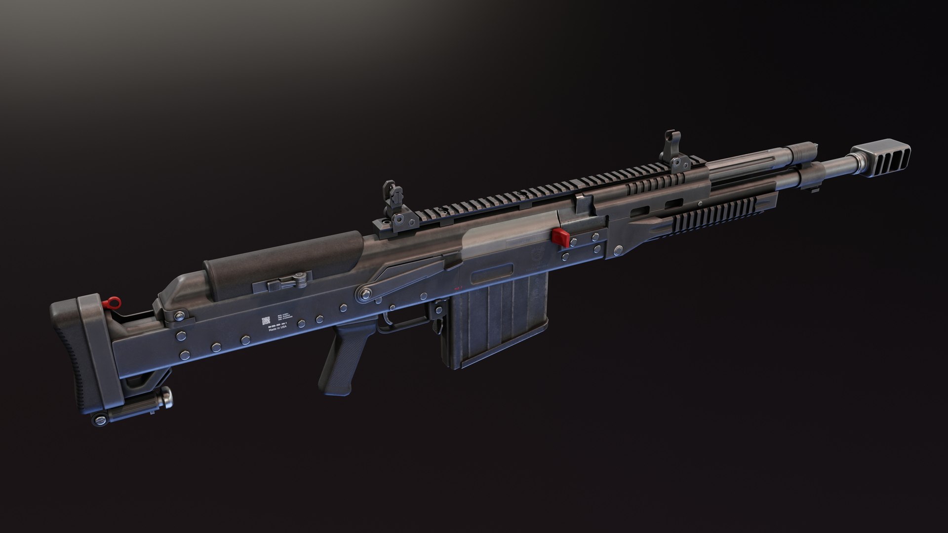 3D AK-50 Anti-materiel Rifle - TurboSquid 2053584