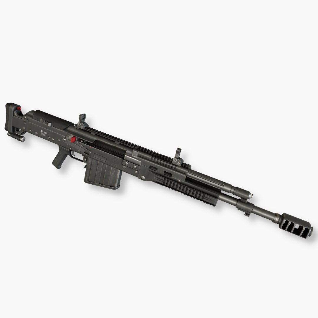 3D AK-50 anti-materiel rifle - TurboSquid 2053584