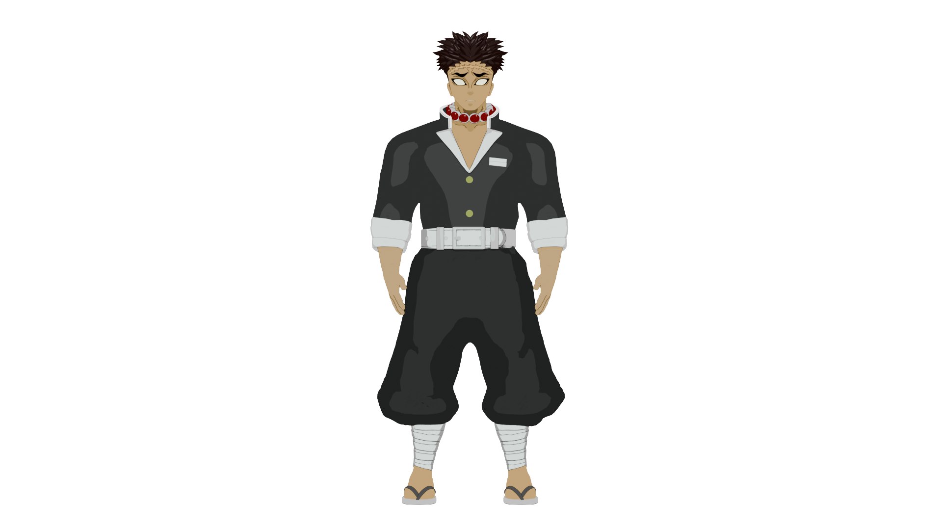 Character Gyomei Himejima From Demon Slayers 3D Model 3D Model ...