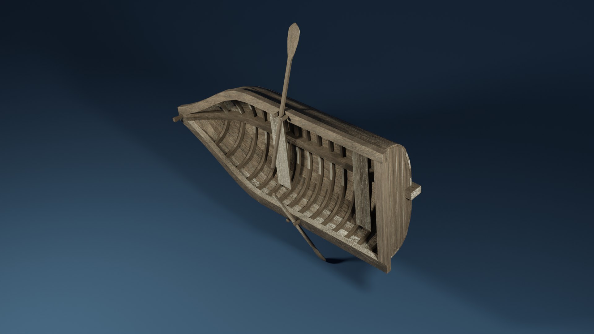 Rowboat model - TurboSquid 1829611