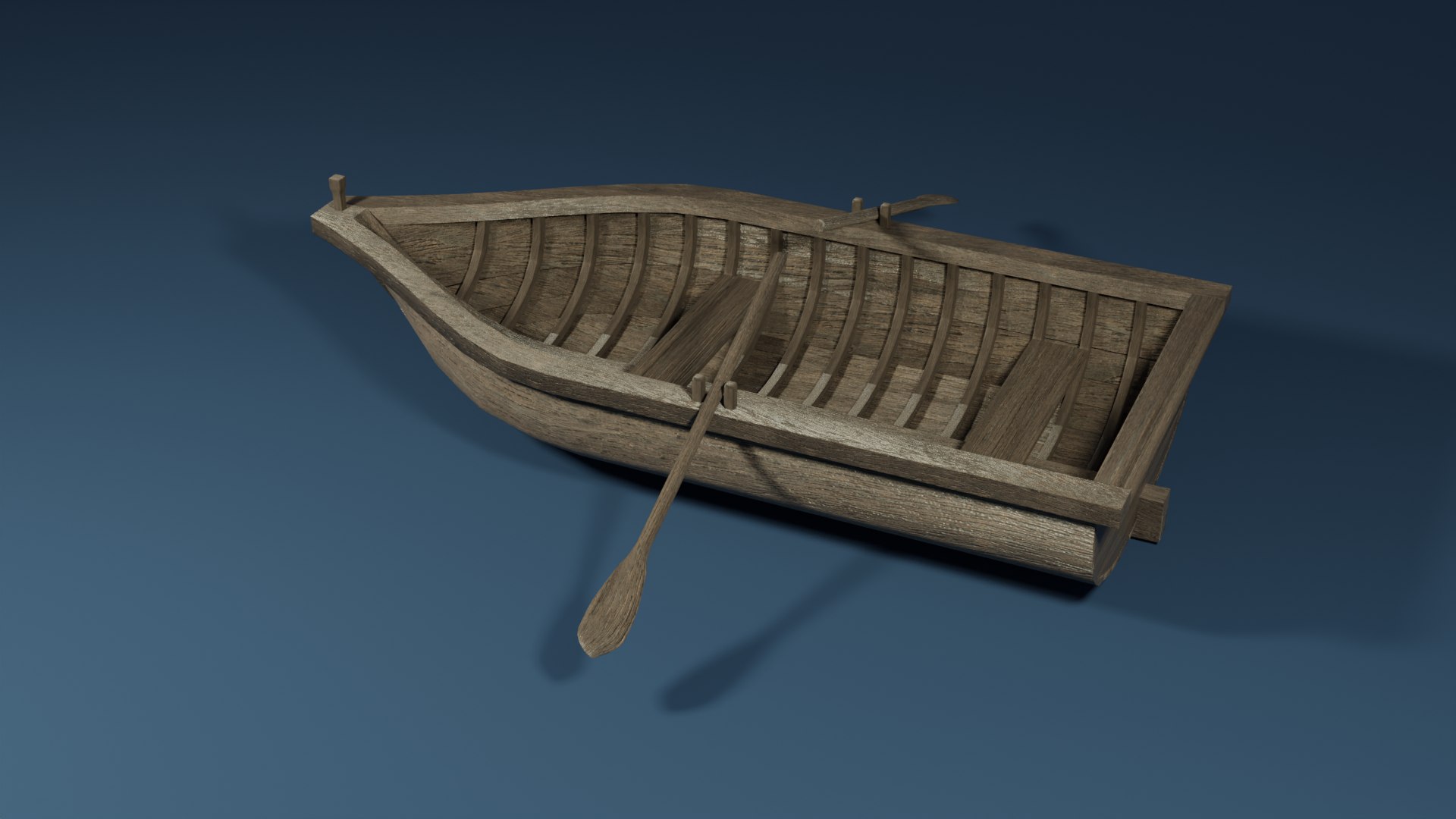Rowboat model - TurboSquid 1829611