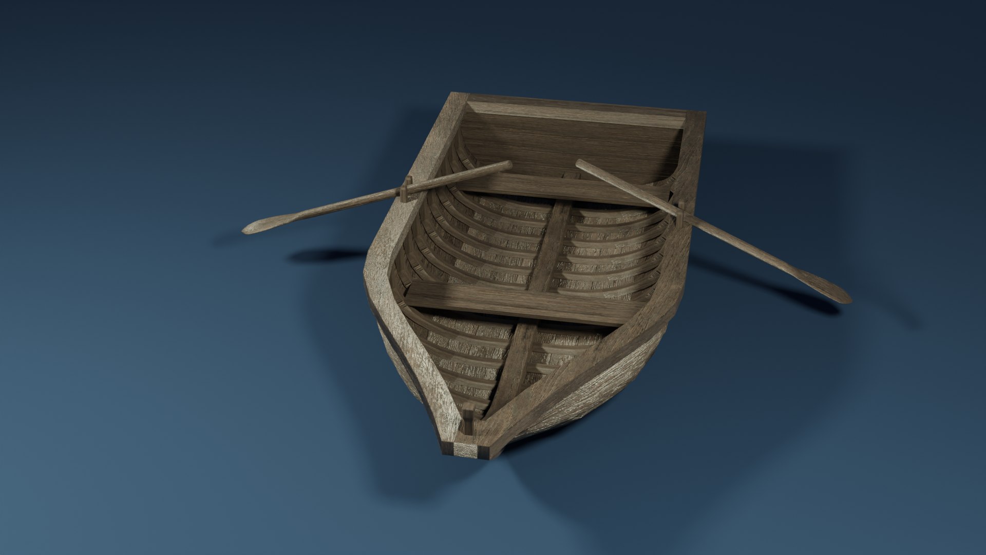 Rowboat model - TurboSquid 1829611