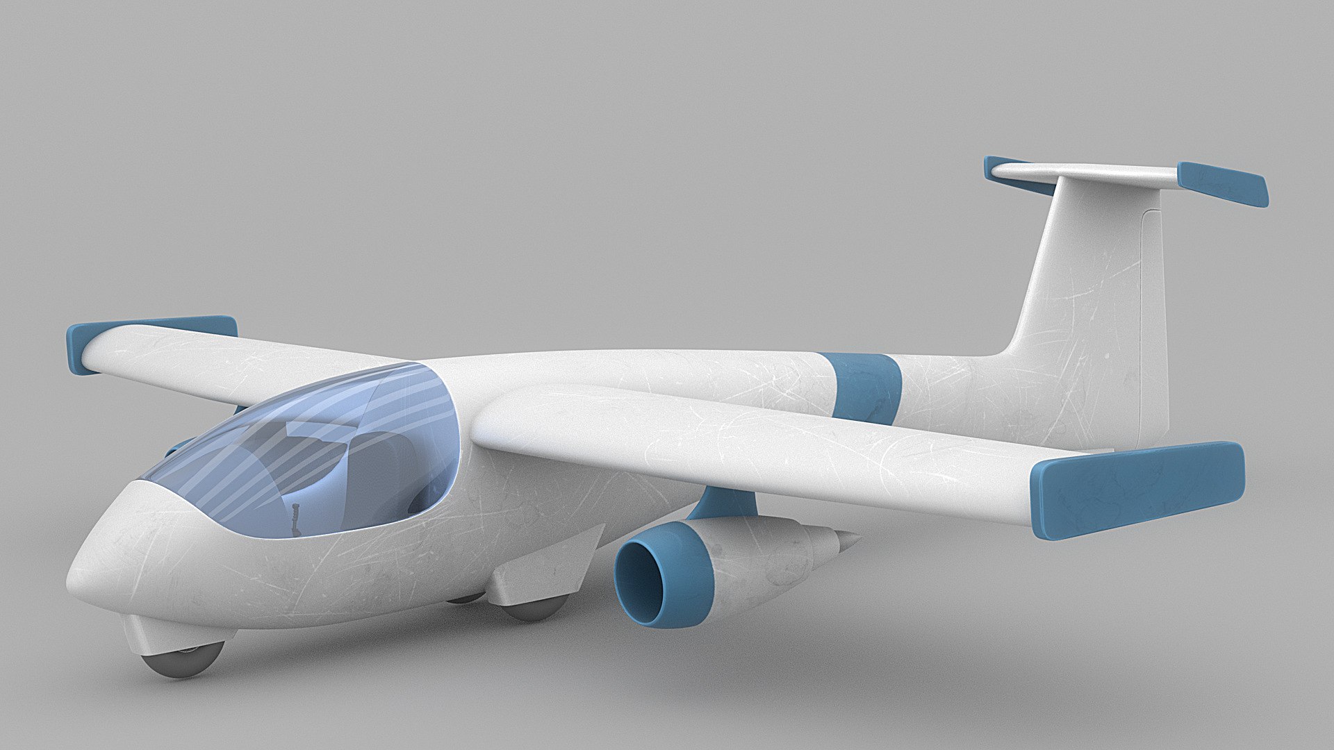 Cartoon Airplane 1 3D Model - TurboSquid 1985941