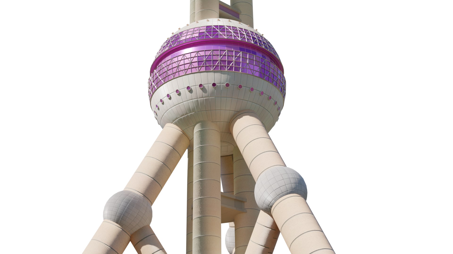 Oriental Pearl Tower Model - TurboSquid 2066661