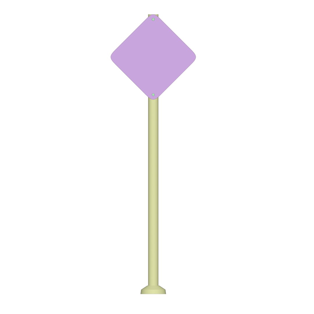 Movable Bridge Warning Traffic Sign 3D Model - TurboSquid 2386576
