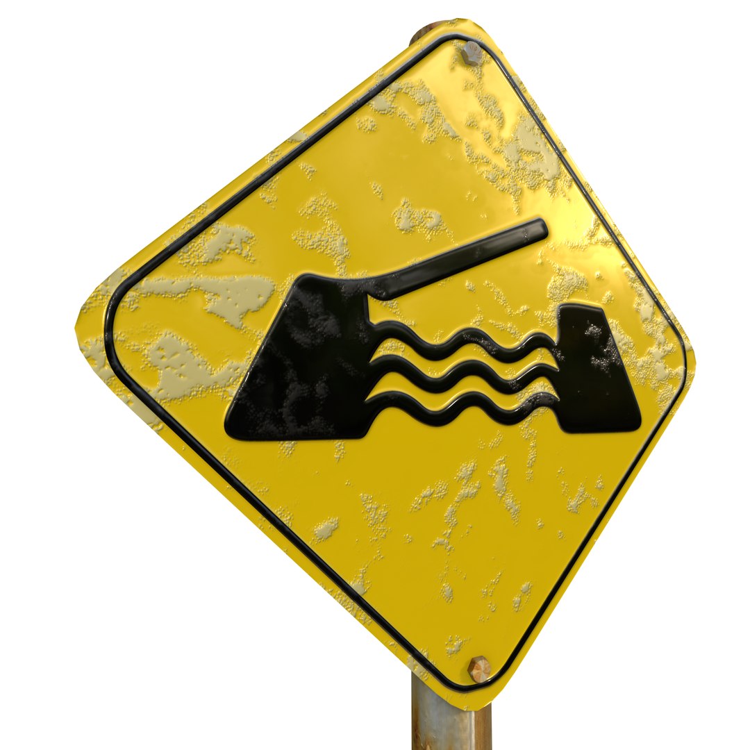 Movable Bridge Warning Traffic Sign 3D Model - TurboSquid 2386576
