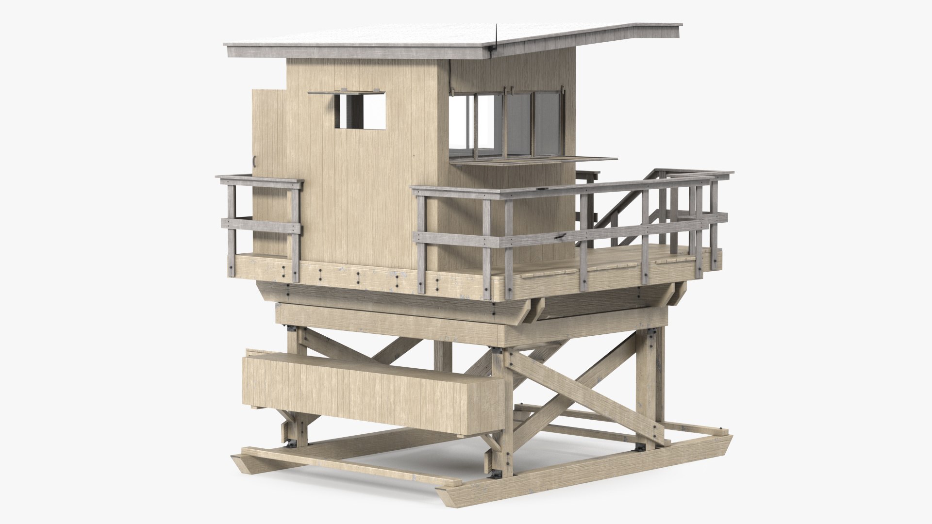 Lifeguard House Model - TurboSquid 1723617