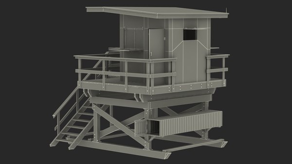 Lifeguard House model - TurboSquid 1723617