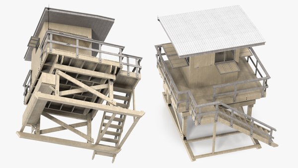 Lifeguard House model - TurboSquid 1723617