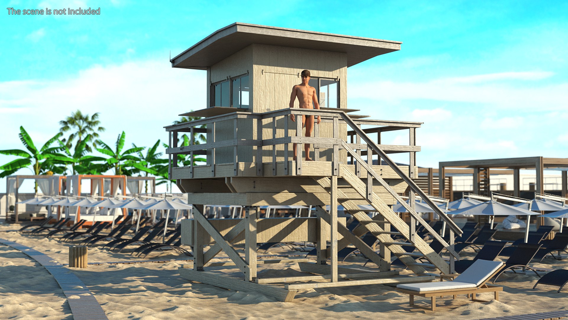 Lifeguard House Model - TurboSquid 1723617