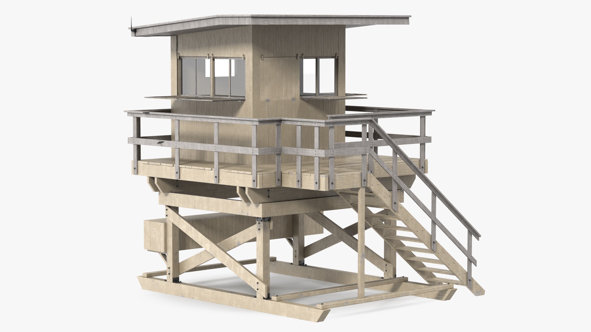 Lifeguard House Model - TurboSquid 1723617