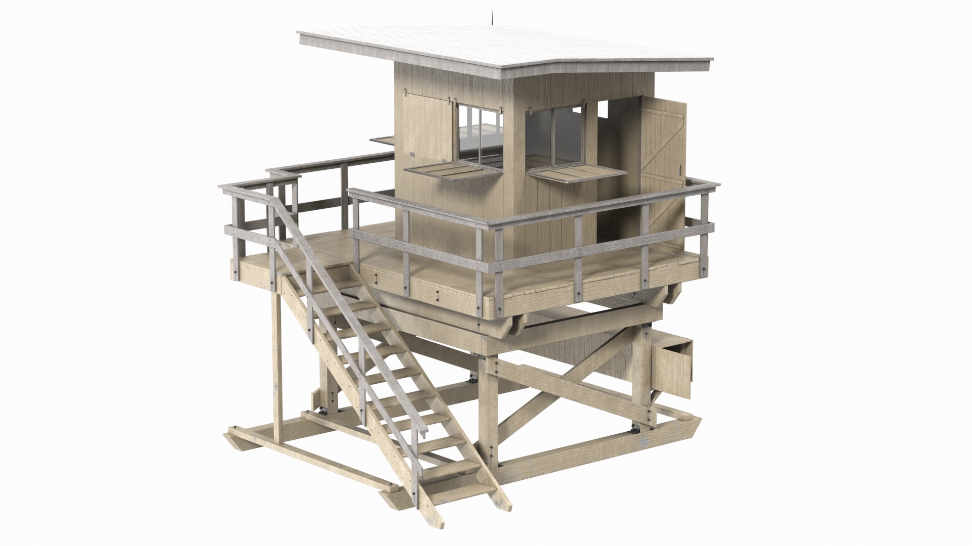 Lifeguard House Model - TurboSquid 1723617