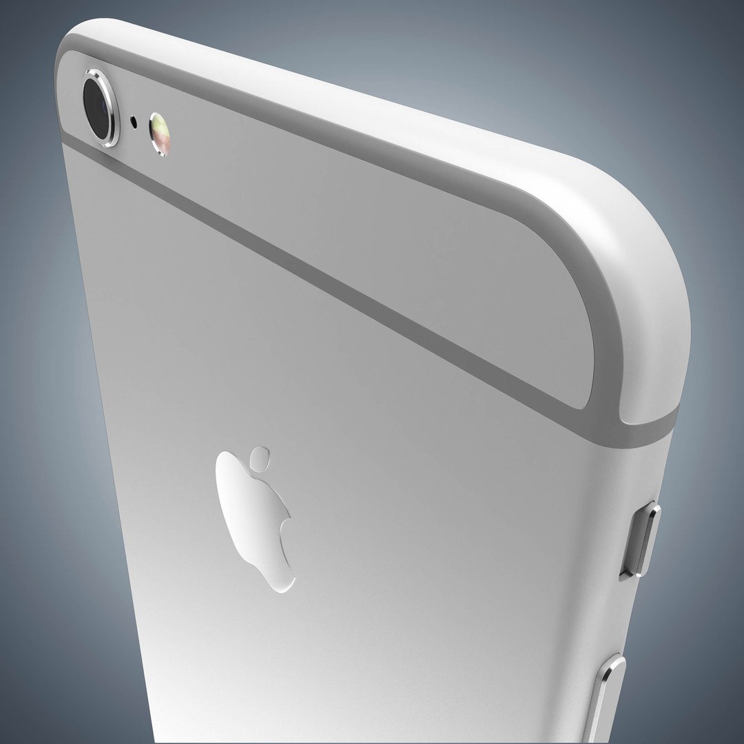 3d Apple Iphone 6 Silver