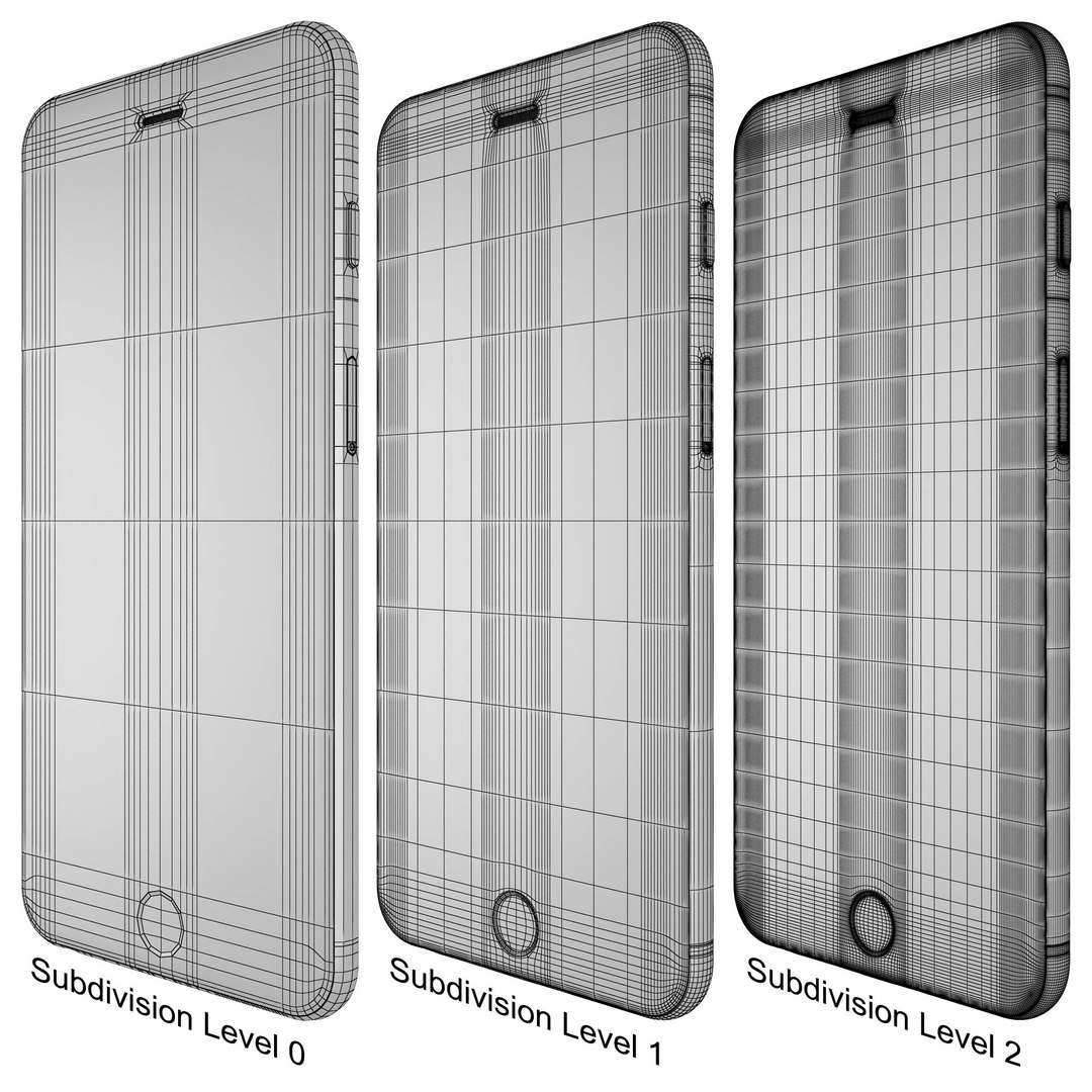 3d Apple Iphone 6 Silver