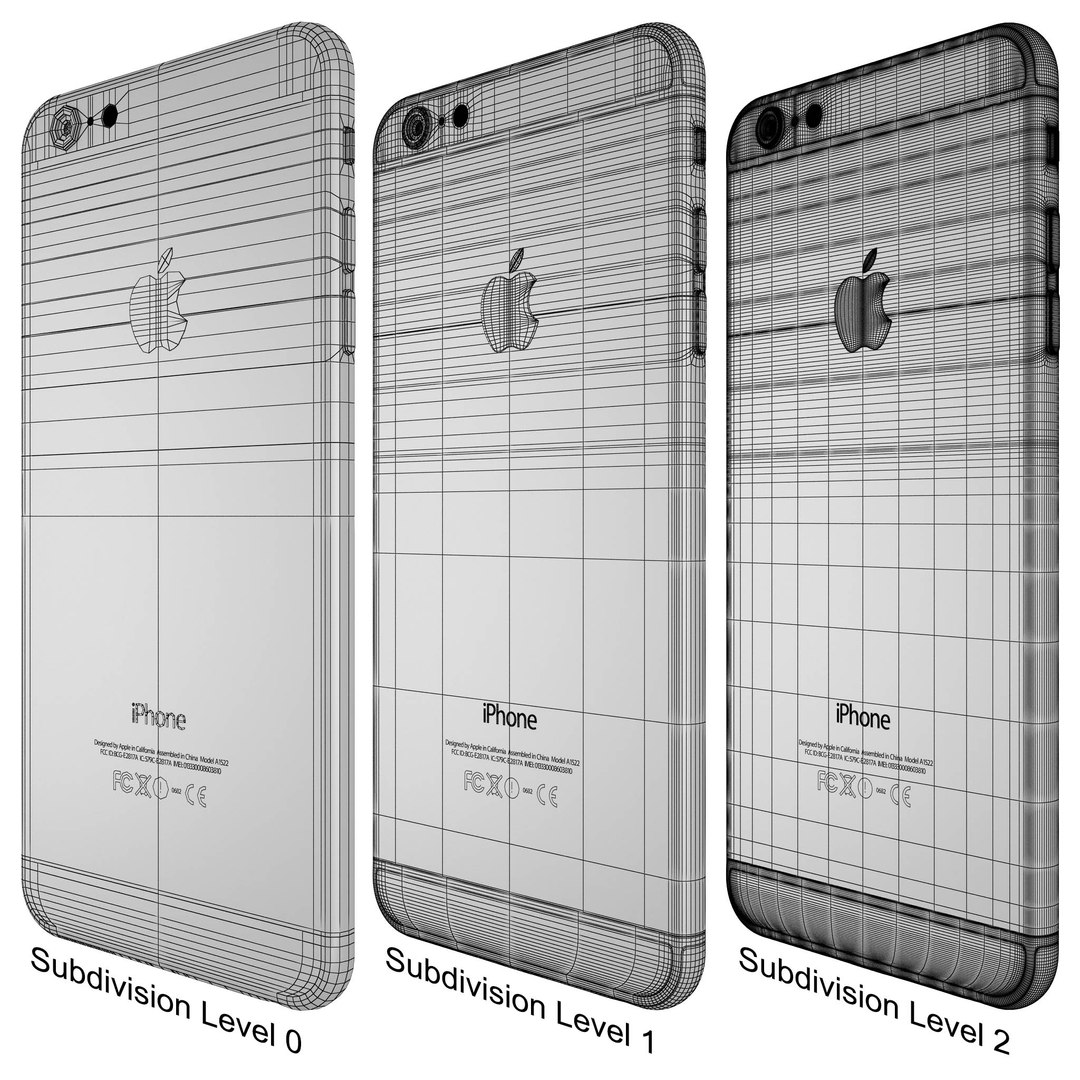 3d Apple Iphone 6 Silver