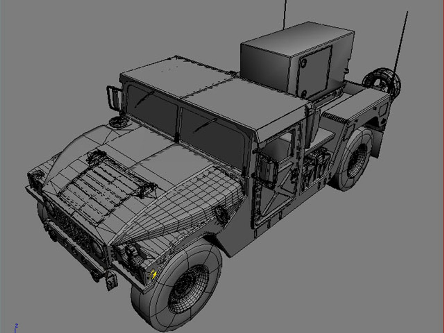 3d model hummer generator