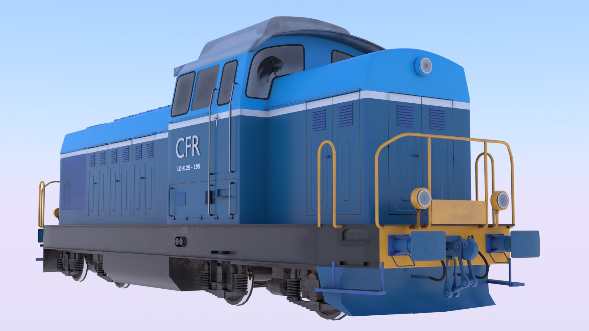 Diesel Locomotive PBR Textures 3D Model - TurboSquid 2028742