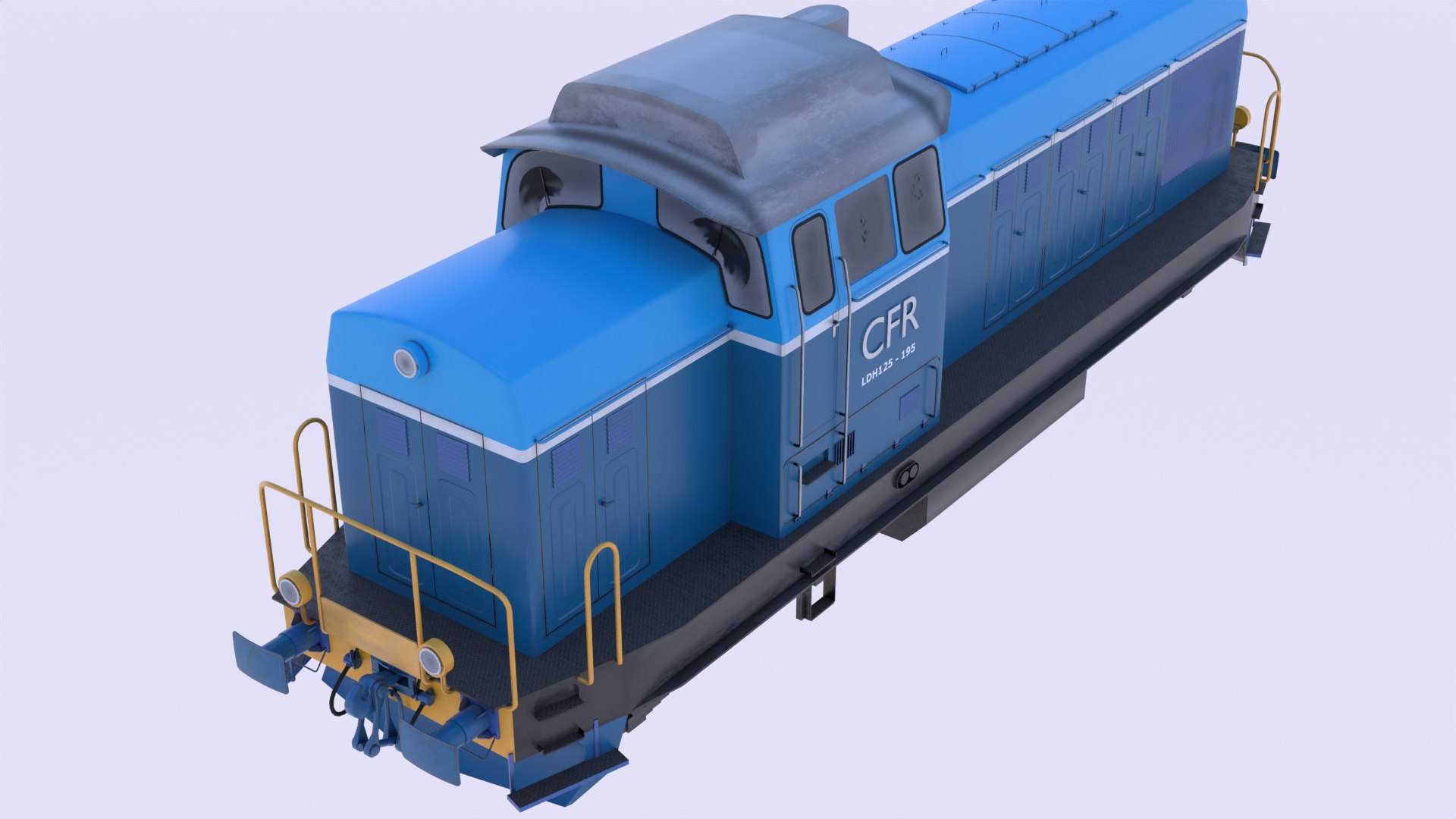 Diesel Locomotive PBR Textures 3D Model - TurboSquid 2028742