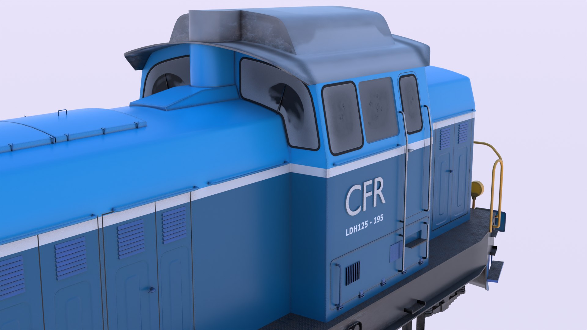 Diesel Locomotive PBR Textures 3D Model - TurboSquid 2028742