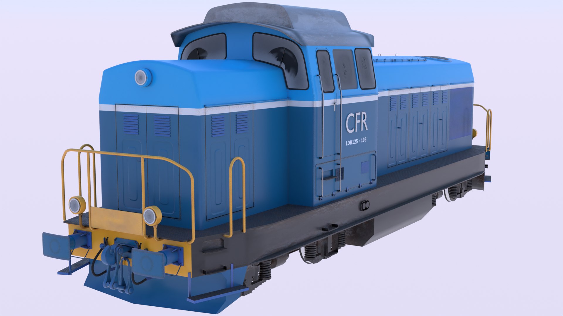 Diesel Locomotive PBR Textures 3D Model - TurboSquid 2028742