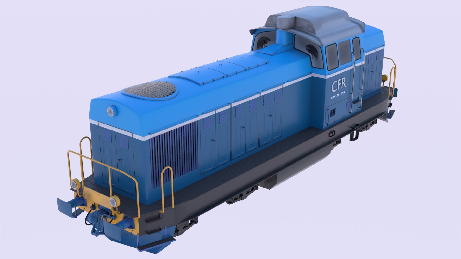 Diesel Locomotive PBR Textures 3D Model - TurboSquid 2028742