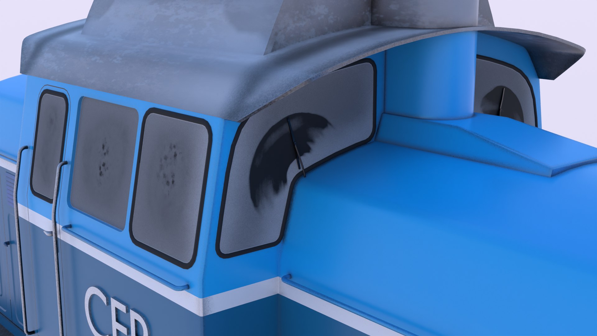 Diesel Locomotive PBR Textures 3D Model - TurboSquid 2028742