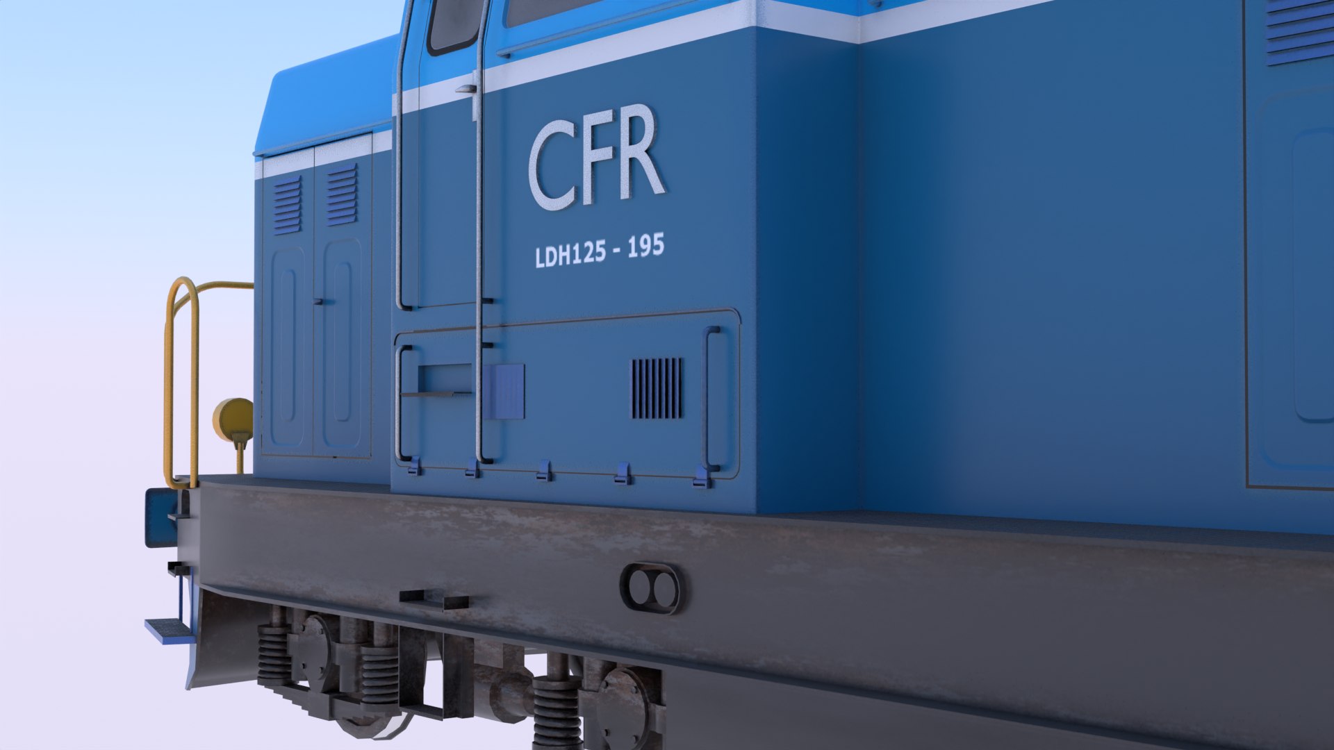 Diesel Locomotive PBR Textures 3D Model - TurboSquid 2028742