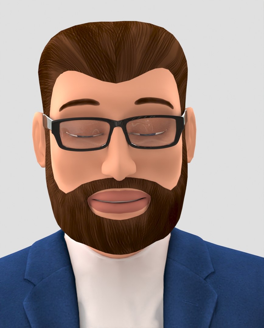 Character Speaker Dictor 3D Model - TurboSquid 1596022